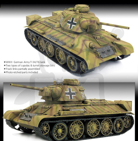 Battle-Models > Academy 13502 German T-34/76747 (r) 1:35